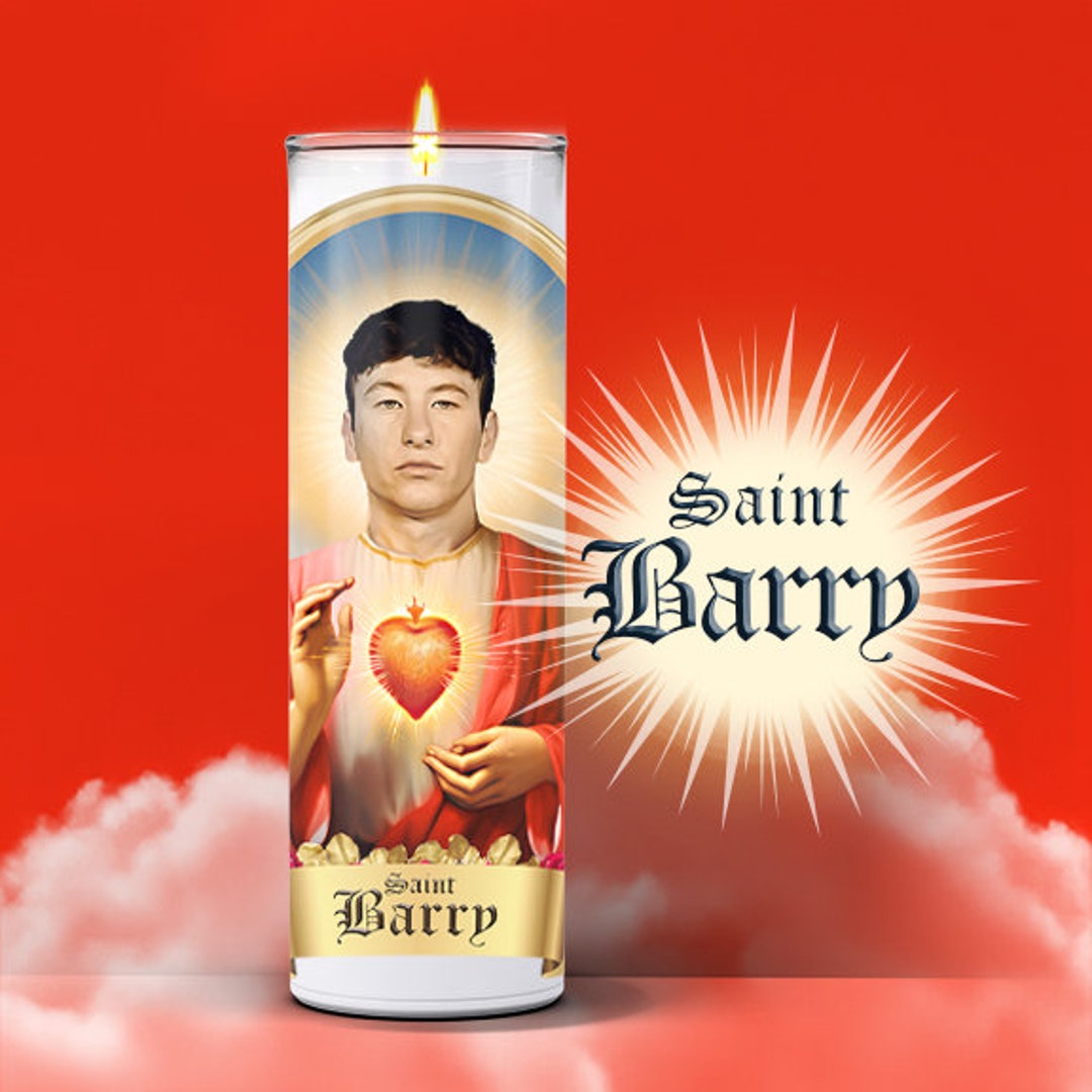 Saint Barry Keoghan Prayer Candle Sticker, Parody, Devotional, Novelty ...