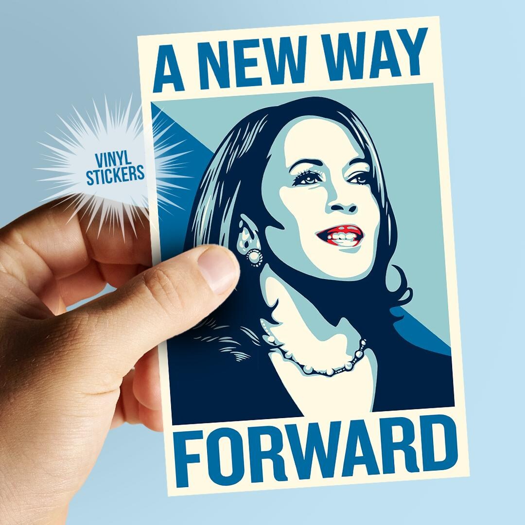 A New Way Forward Kamala Forward Sticker, Kamala Harris Forward Art ...