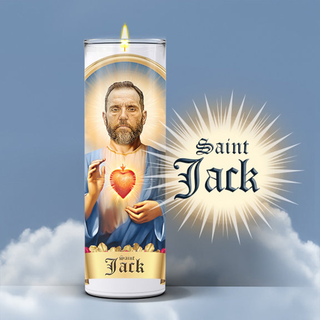 Saint Jack Smith Prayer Candle Sticker, Political Parody, Devotional ...
