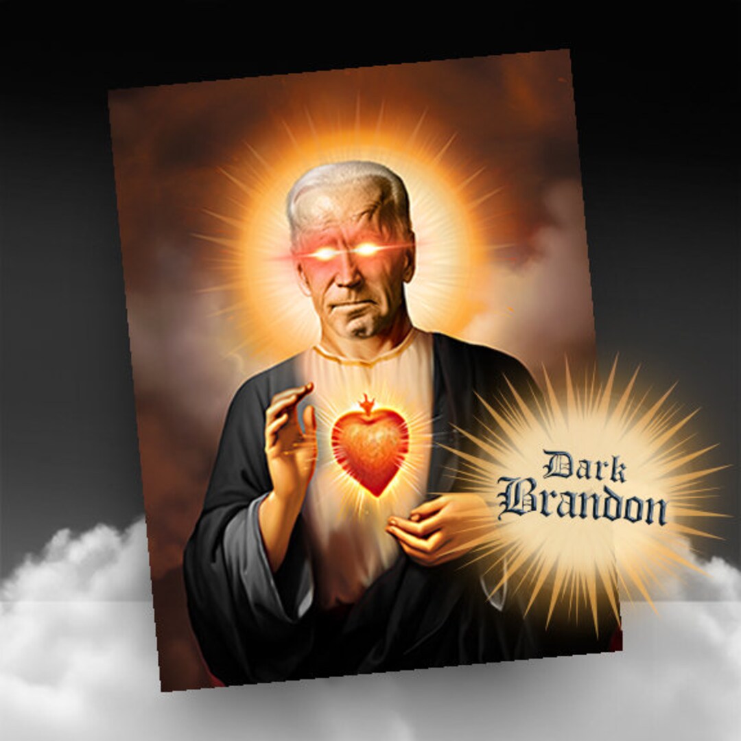 Dark Brandon Poster, Dark Brandon Devotional Prayer Poster, Dark Biden ...