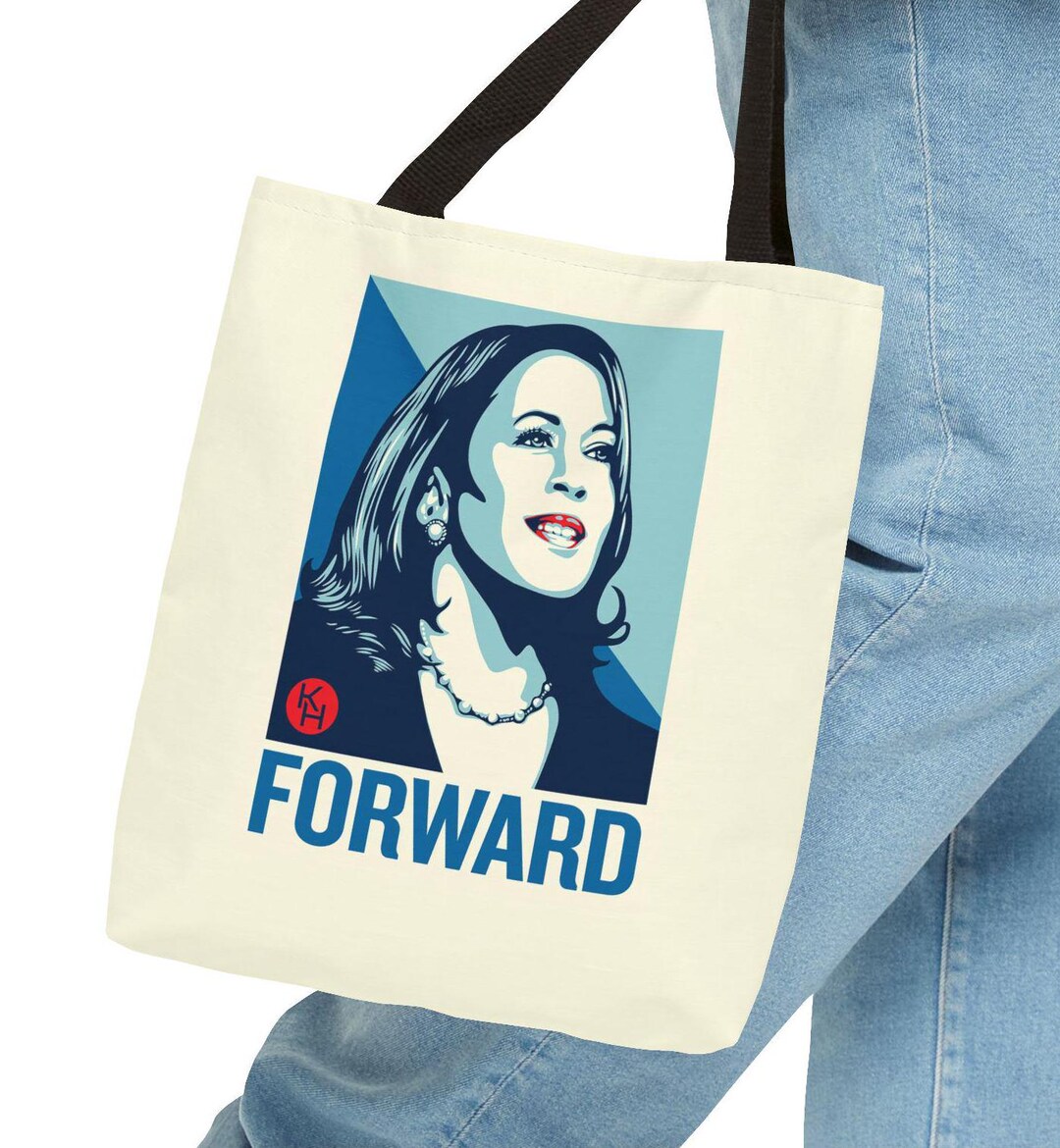 Kamala Forward Tote Bag, Kamala Harris Forward Art, Forward With Kamala ...
