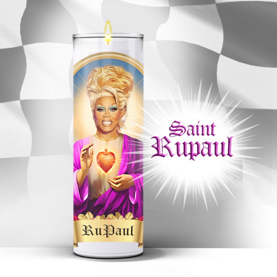 Rupaul Prayer Candle Sticker, Patron Saint Mama Ru, Devotional, Novelty ...