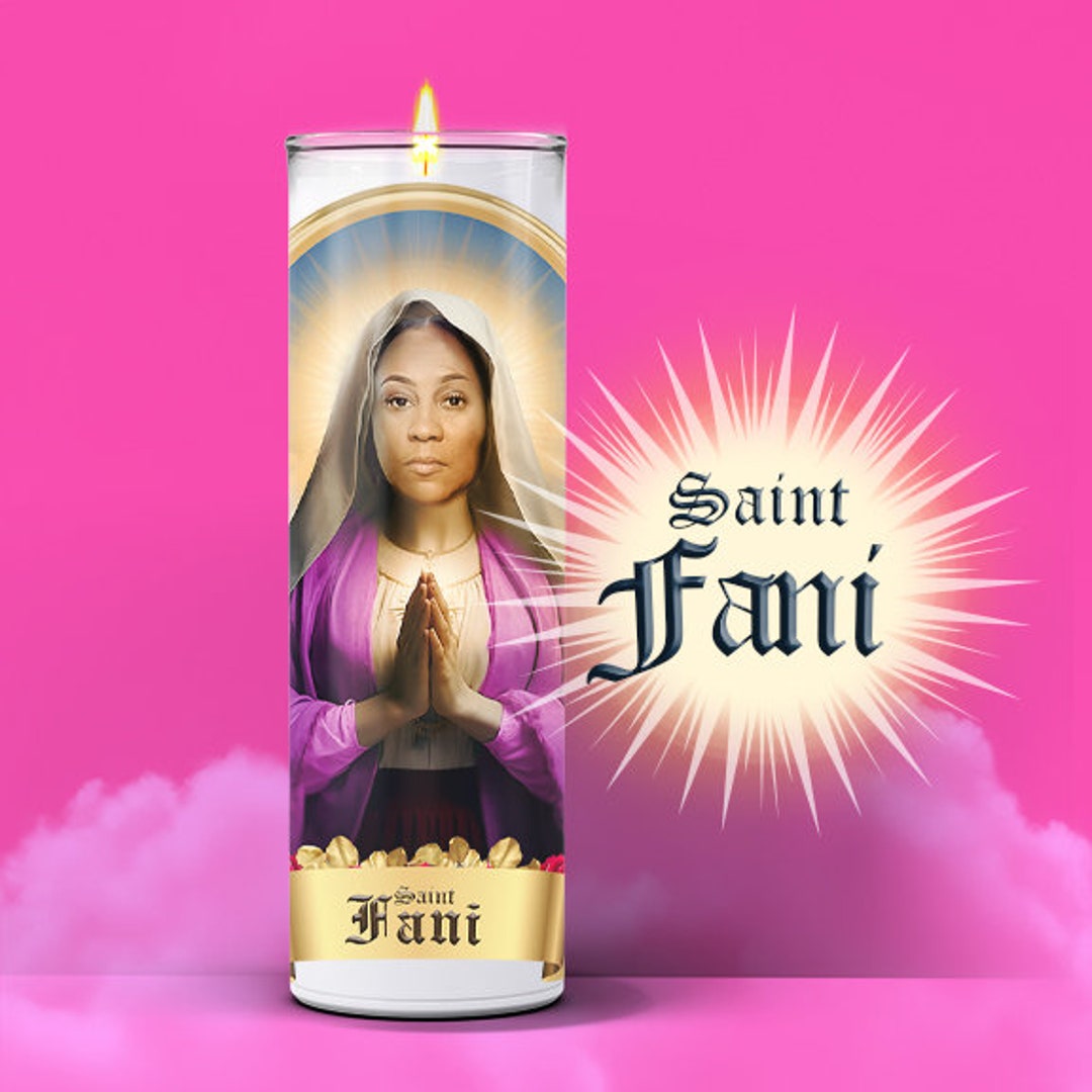 Saint Fani Willis Prayer Candle Sticker, Political Parody, Devotional ...