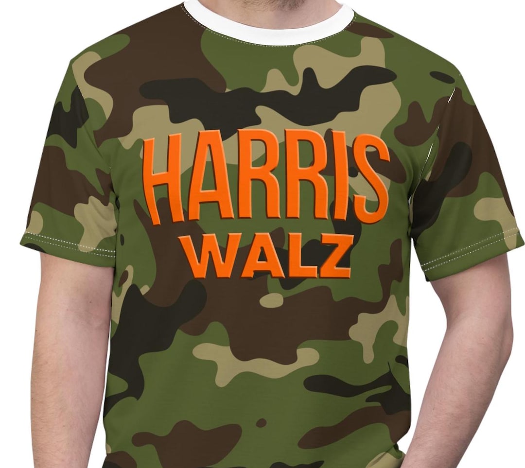 Camo Harris Walz 2024, Kamala Harris, Tim Walz, Camouflage Campaign ...