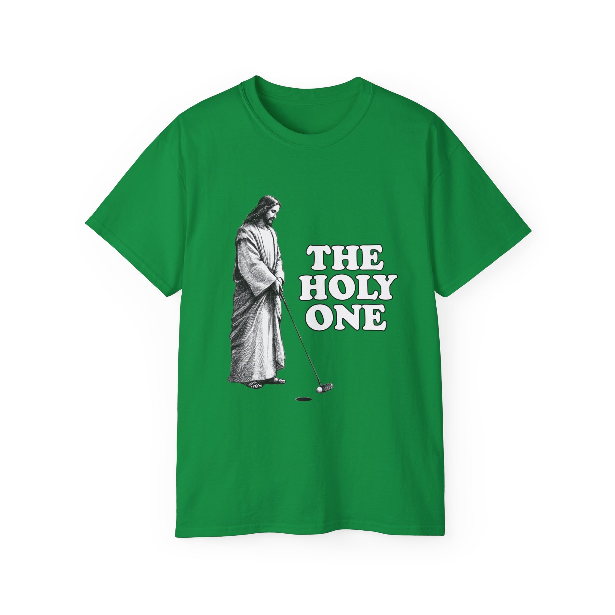 The Holy One Golfing Jesus Humor T-shirt, Religious Humor, Sarcasm ...