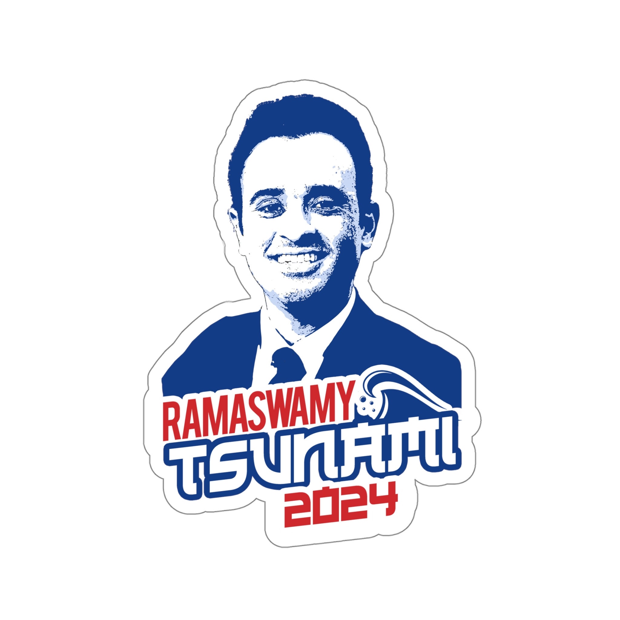 Vivek Ramaswamy Tsunami Kiss-cut Stickers - Etsy