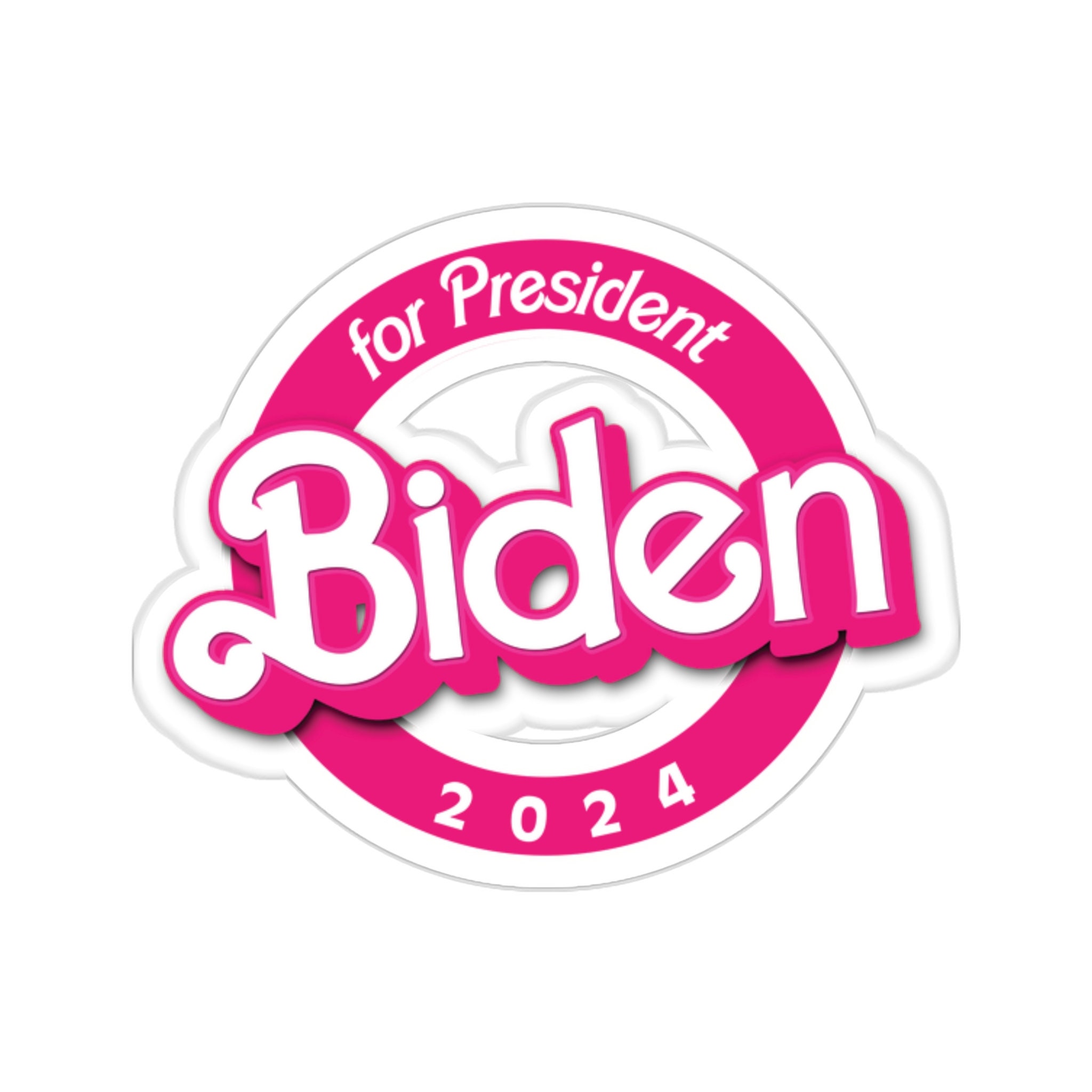 Biden 2024 Pink Sticker Joe Biden Sticker Let's Go Joe - Etsy