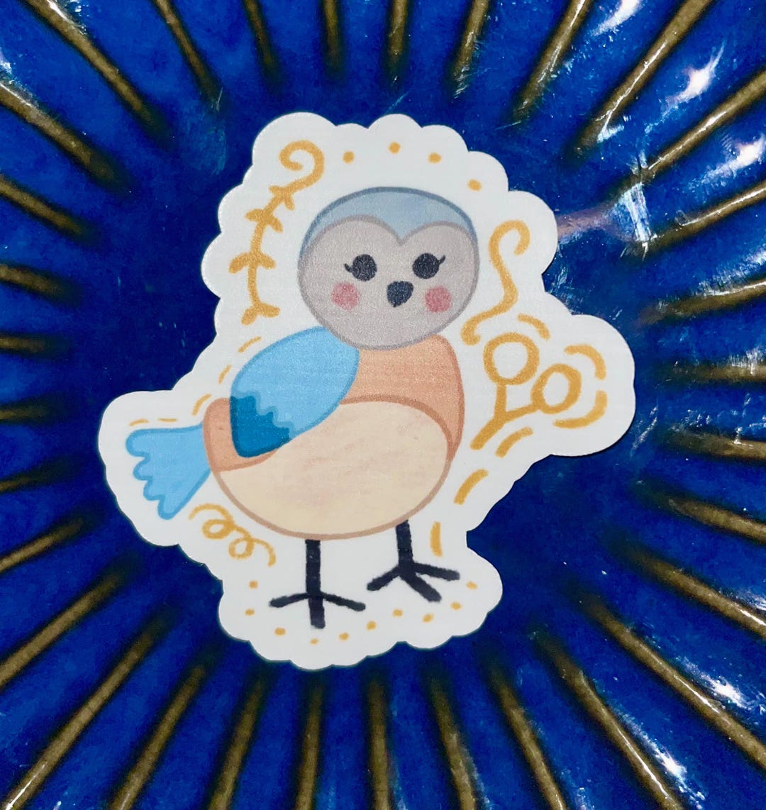 Beatrice Bluebird Over the Garden Wall Inspired Matte Sticker ...