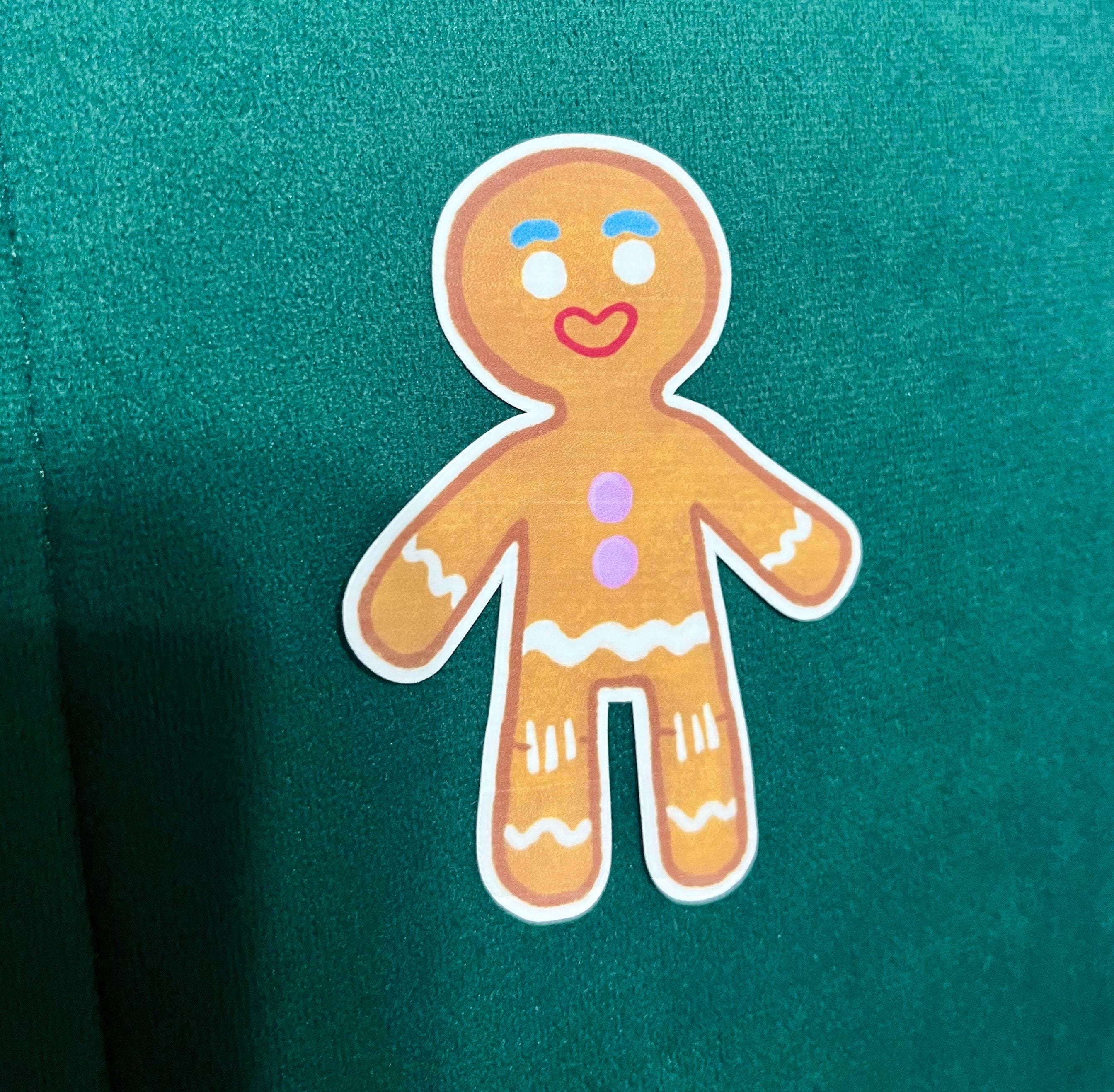 Shrek Movie Inspired Gingy Gingerbread Man Sticker Decal Matte & Glitter - Etsy