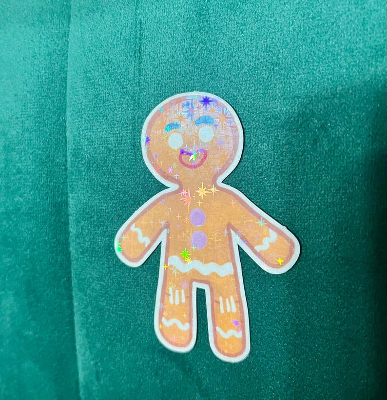 Shrek Movie Inspired Gingy Gingerbread Man Sticker Decal Matte ...