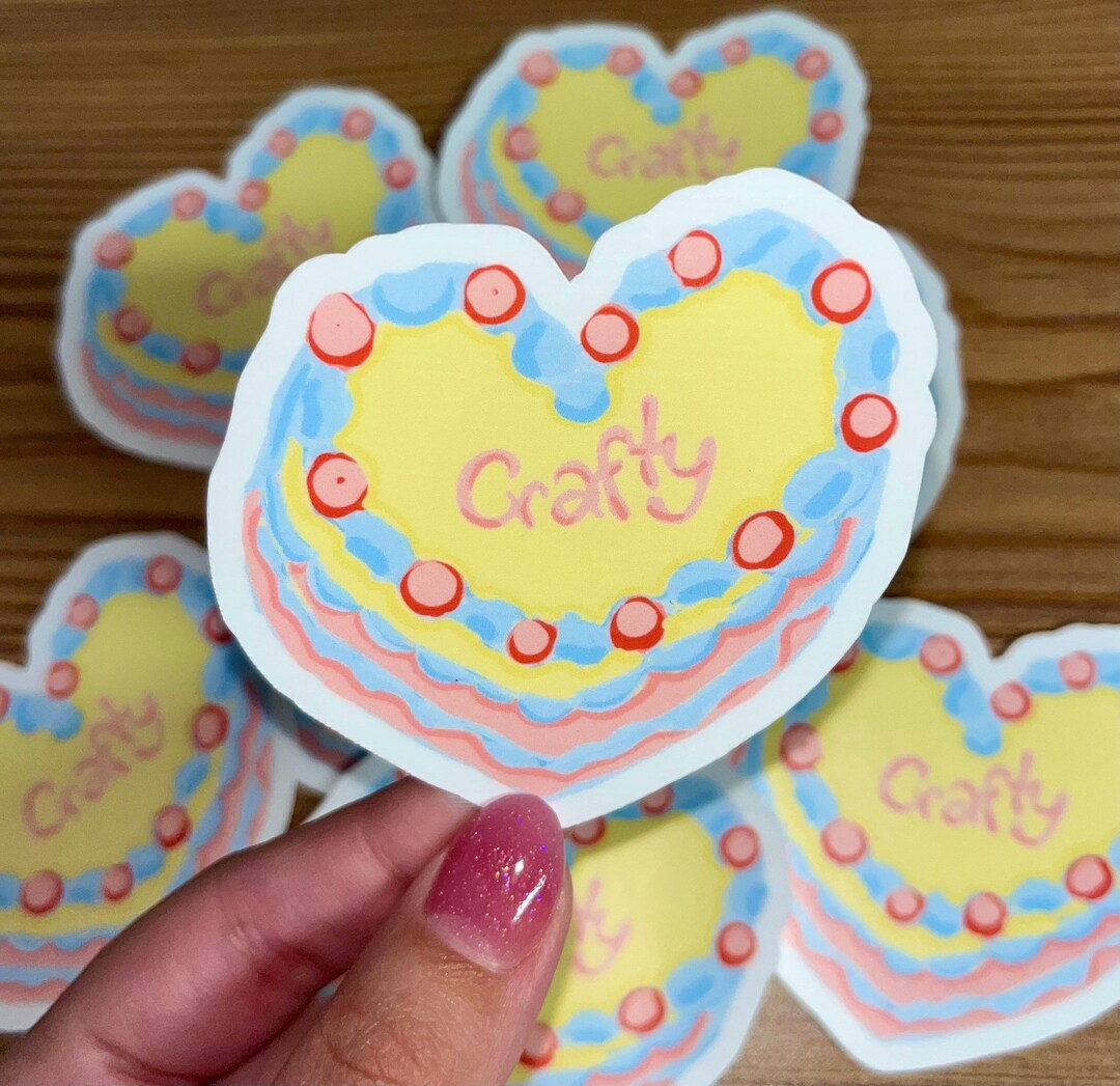 Crafter Sticker, Coquette Sticker, Arts & Crafts | Cute, Pastel | Gift ...