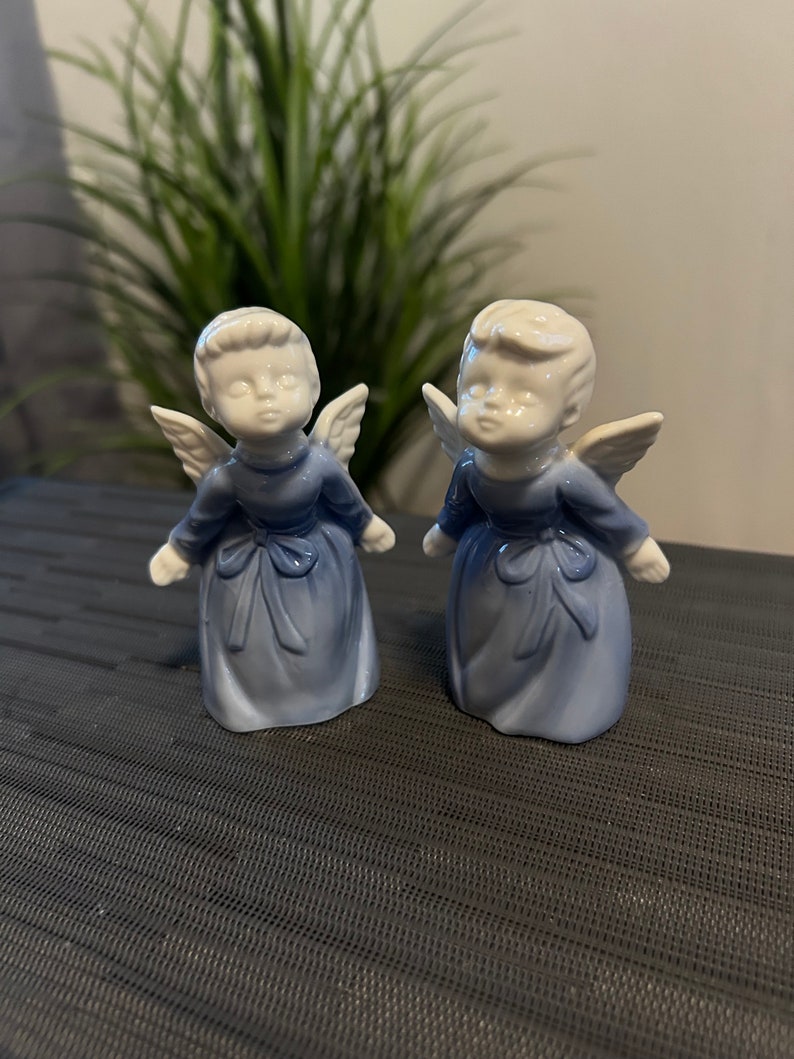 Vintage Lefton Kissing Angels - Etsy