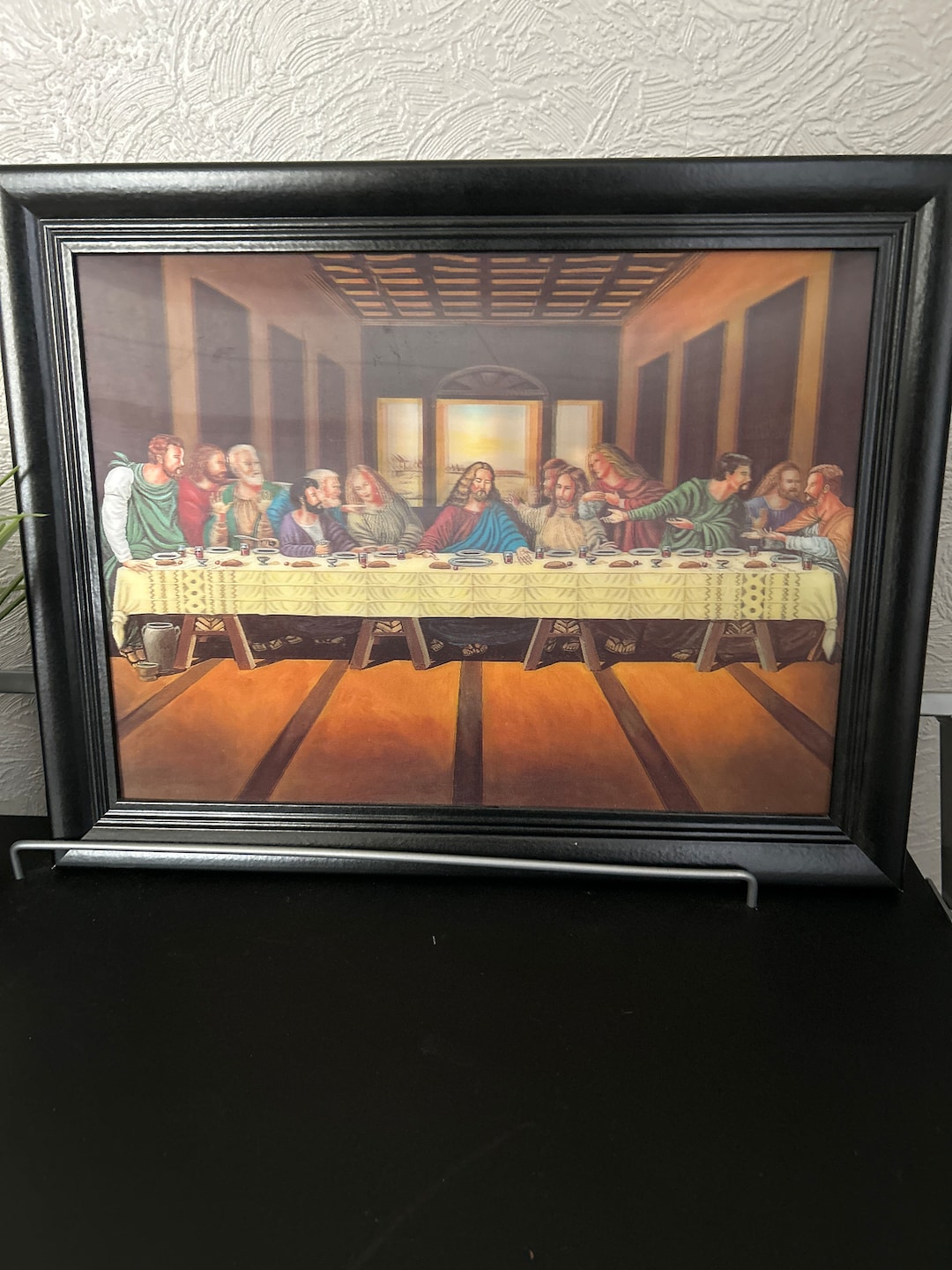 Vintage 1980’s Last Supper Dufex Foil Art Framed Picture - Etsy