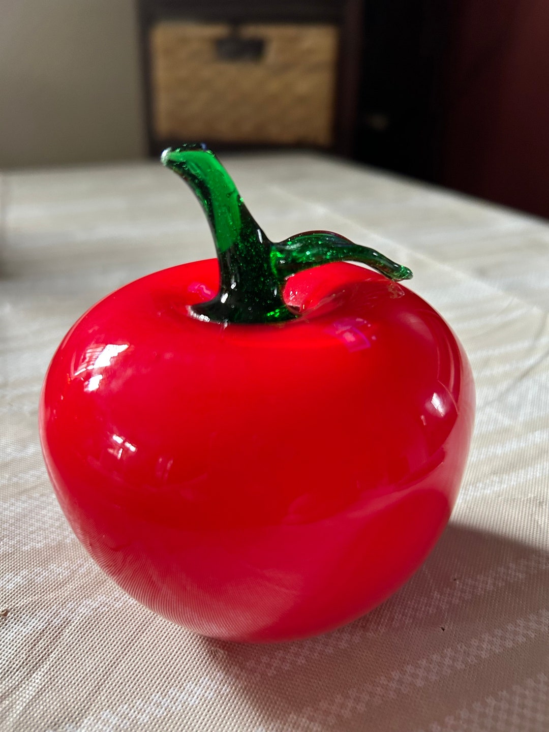 Vintage Unmarked Murano Hand Blown Glass Apple. - Etsy