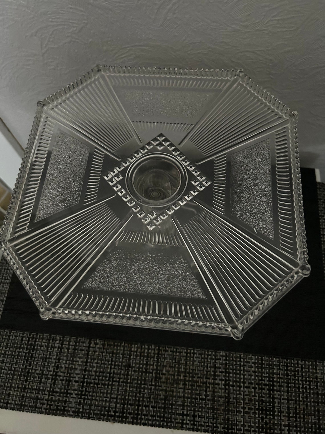 Vintage EAPG Cake Stand 1890 Pleat and Panel From Bryce Bros. Rare Size ...