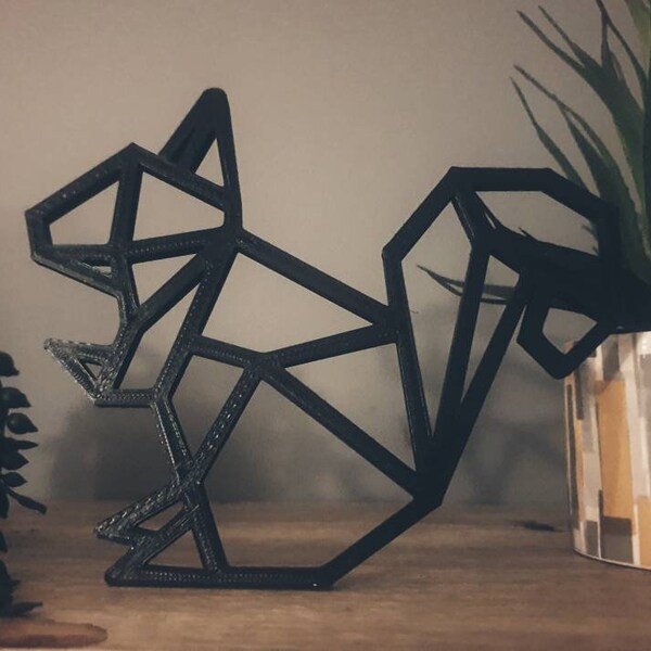 Geometric Squirrel - Etsy