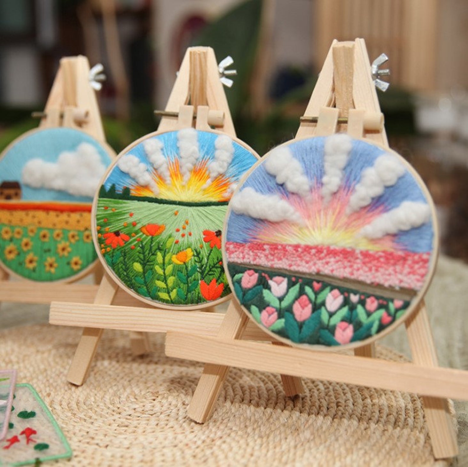 Landscape Embroidery Kit Beginner Beginner Embroidery Kit - Etsy