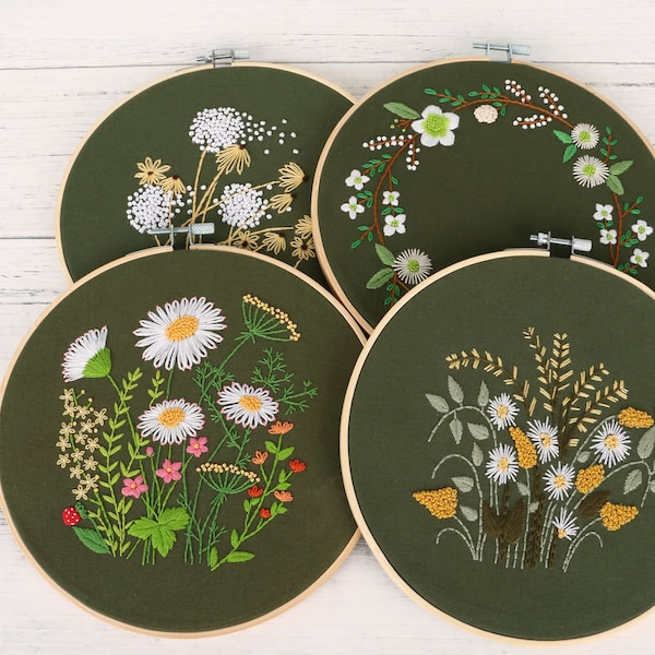 Daisy Embroidery Kit - Etsy