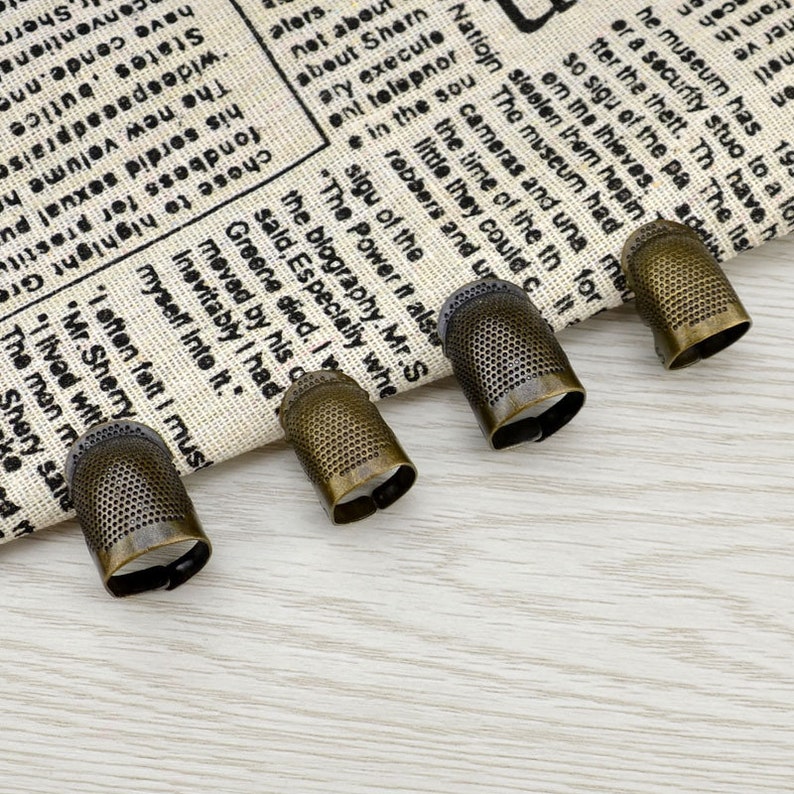 Sewing Thimble Finger Protector Embroidery Needlework Metal - Etsy