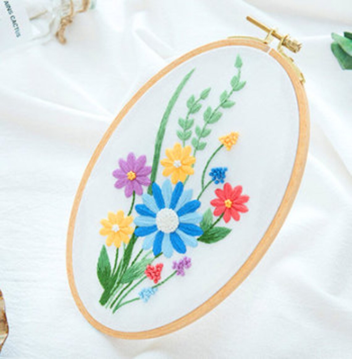 Beginner Embroidery Kit for Beginner, Modern Embroidery Kit With ...