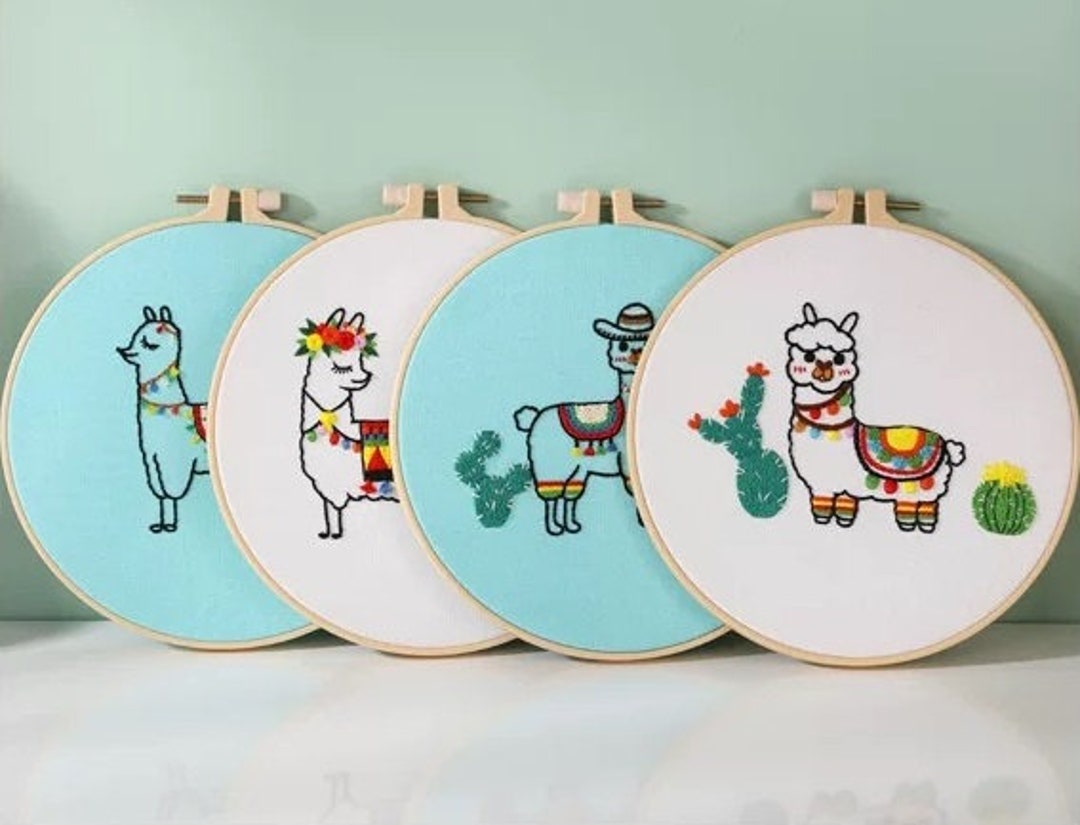 DIY Embroidery Kit Beginner, Beginner Embroidery Kit, Modern Embroidery ...