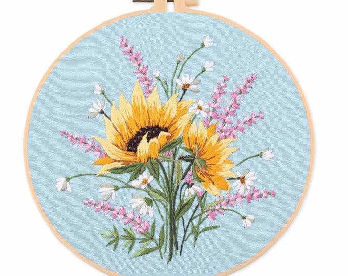 DIY Embroidery Kit Beginner, Beginner Embroidery Kit, Modern Embroidery ...