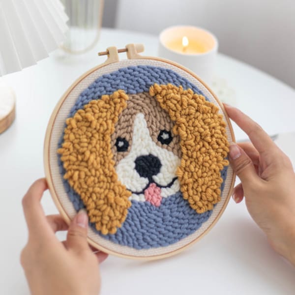 Punch Needle Dog - Etsy