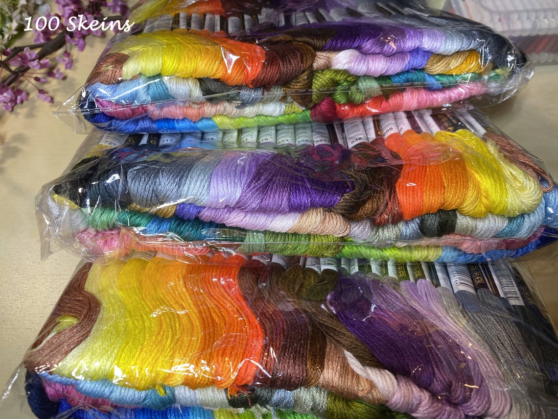 Embroidery Thread Skeins Ebmroidery Floss Cross Stitch | Etsy