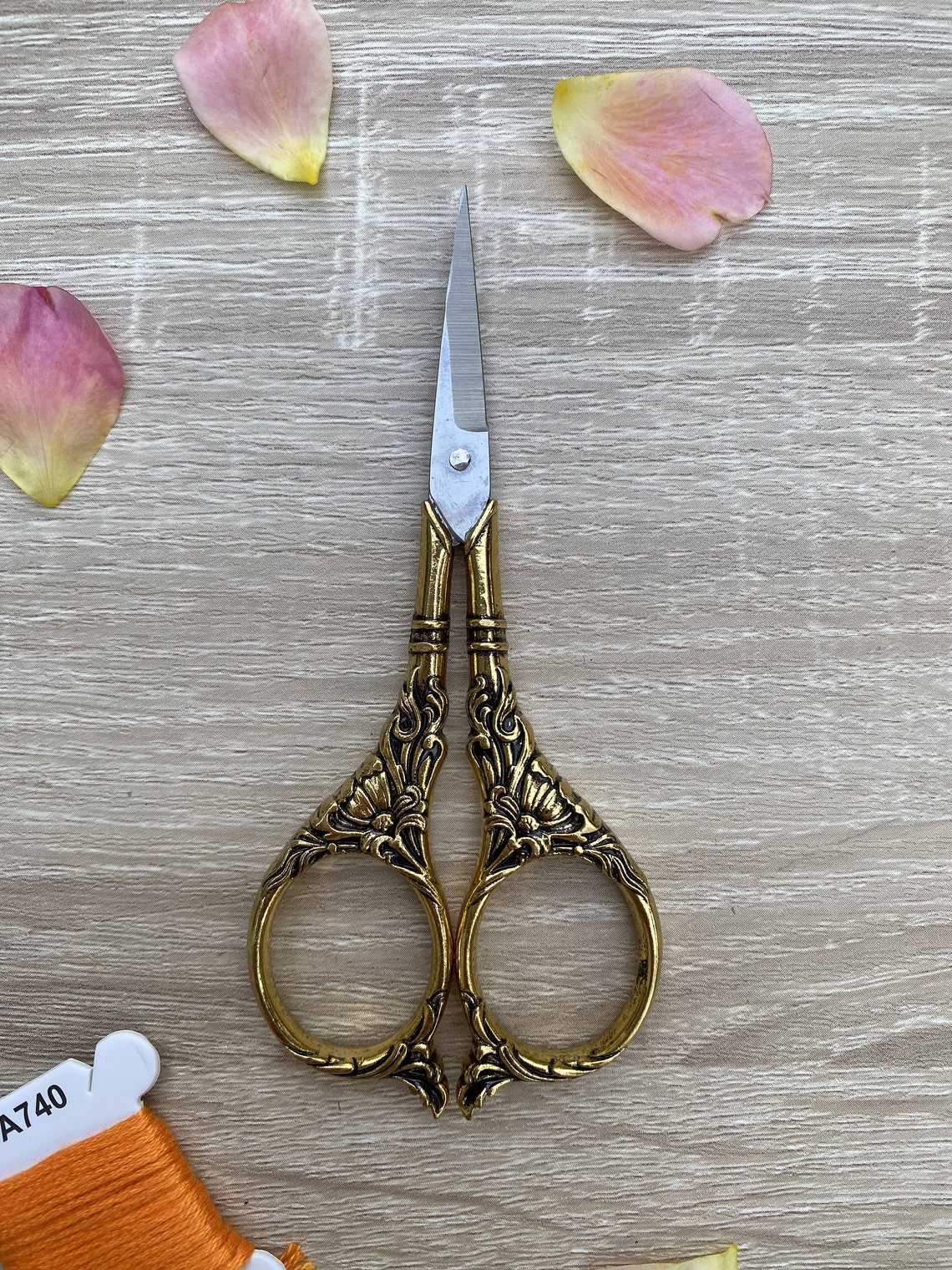 Embroidery Scissors, Plum Blossom Scissors, Floral Embroidery Scissors ...