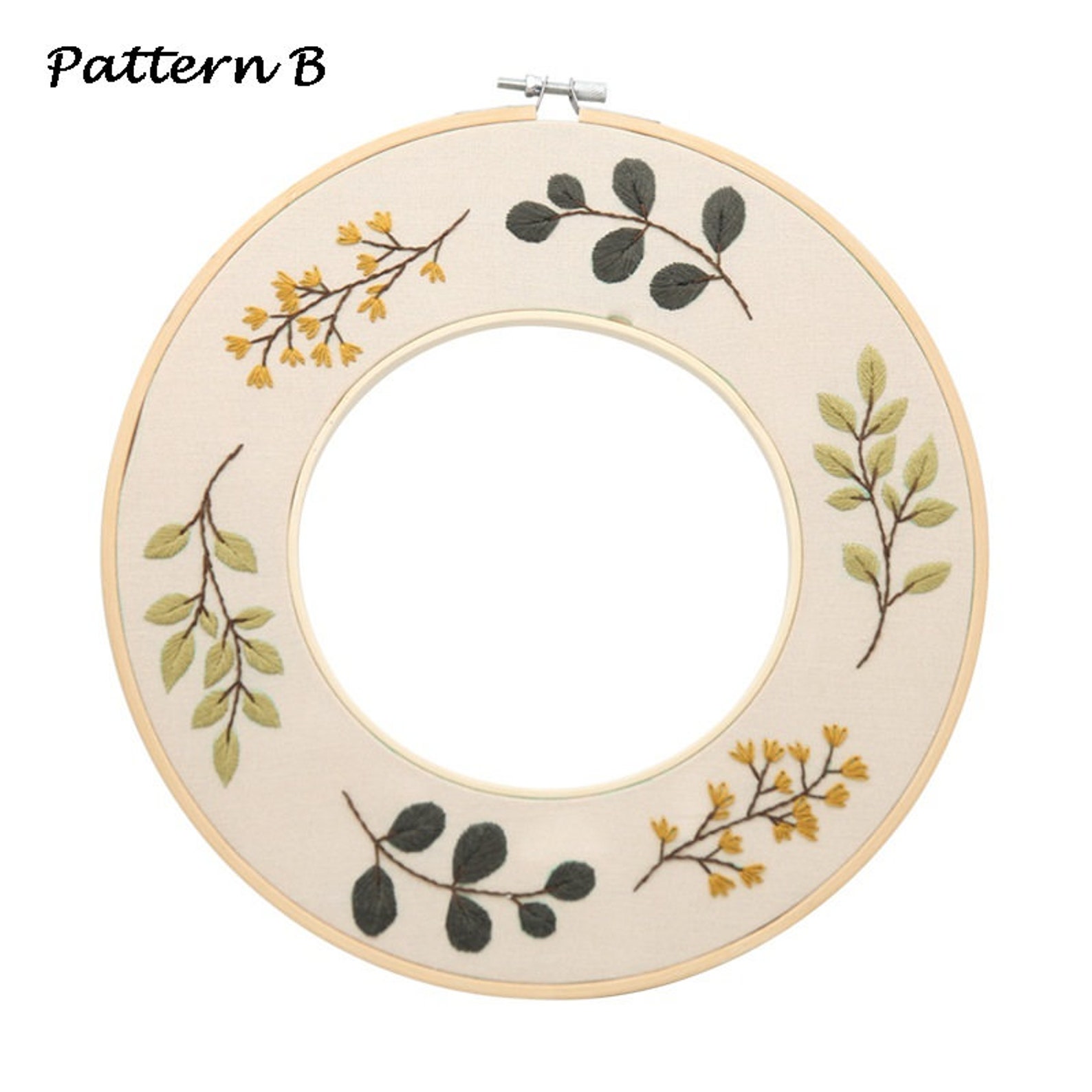 DIY Embroidery Kit Beginner Double Hoops Embroidery Kit - Etsy
