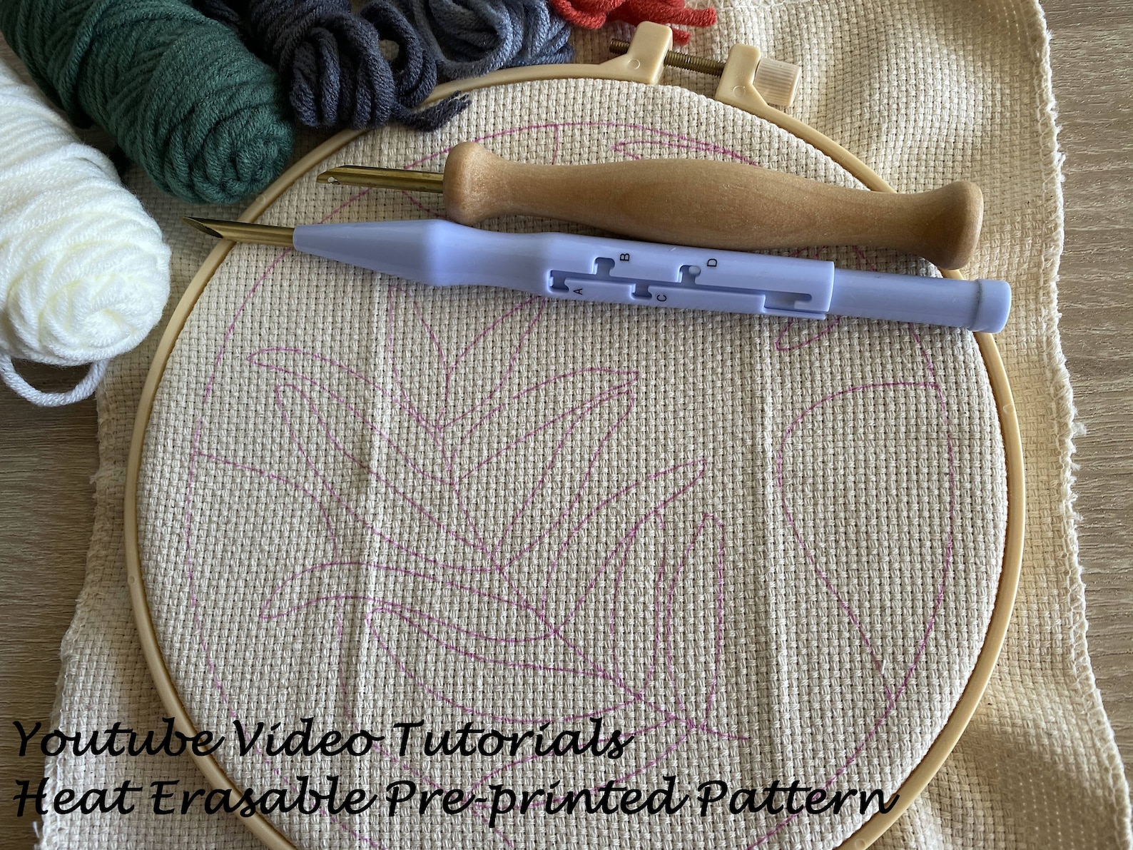 Punch Needle Kit for Beginner, Beginner Punch Needle Kit With ...