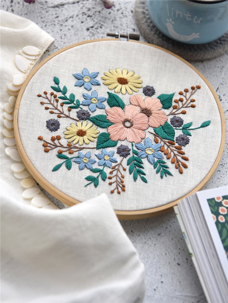 DIY Embroidery Kit Beginner Beginner Embroidery Kit Modern - Etsy