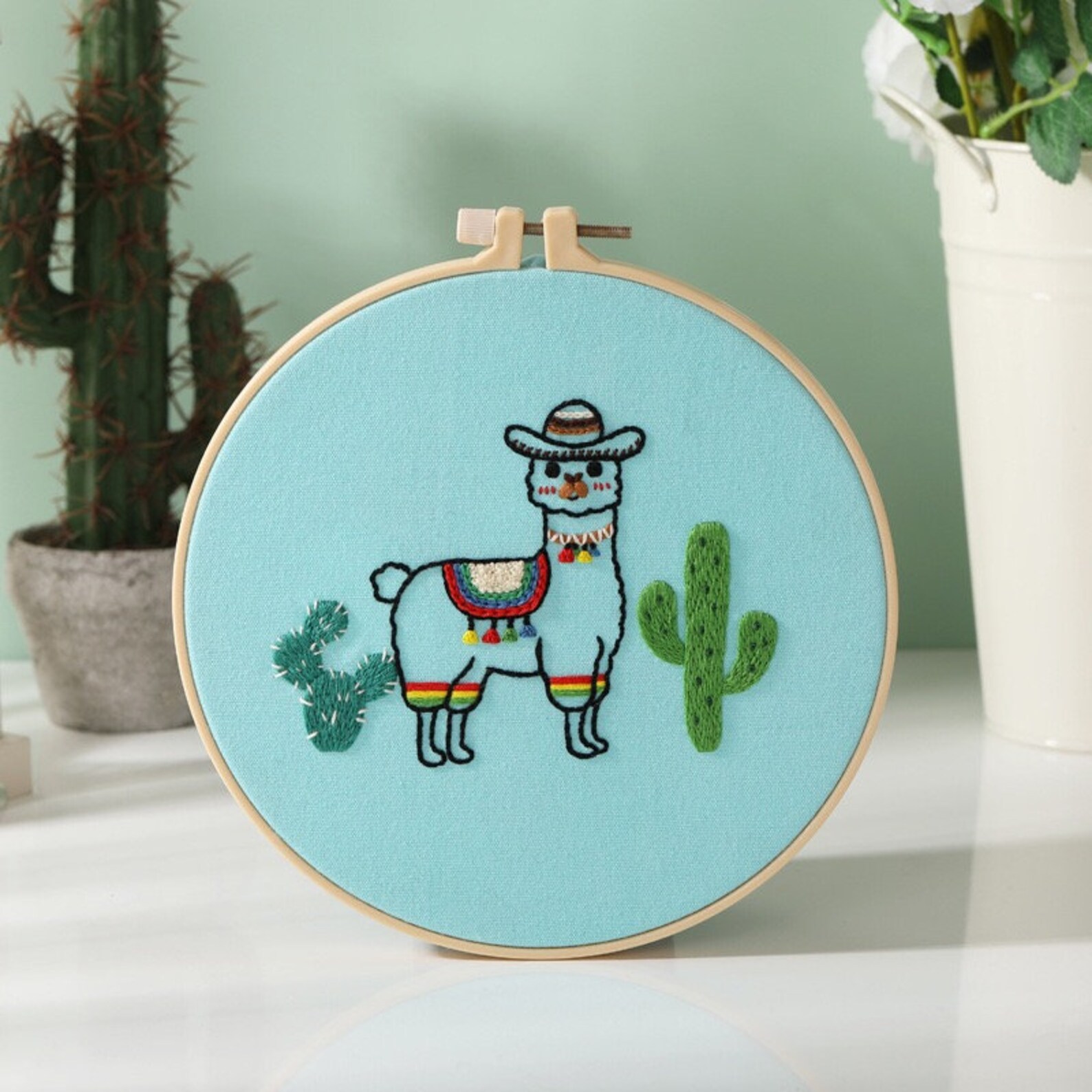 DIY Embroidery Kit Beginner, Beginner Embroidery Kit, Modern Embroidery ...