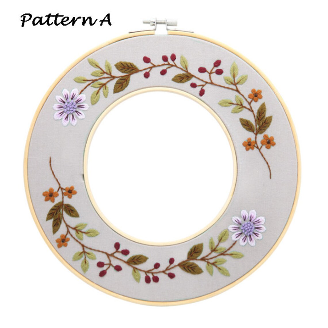 DIY Embroidery Kit Beginner Double Hoops Embroidery Kit - Etsy