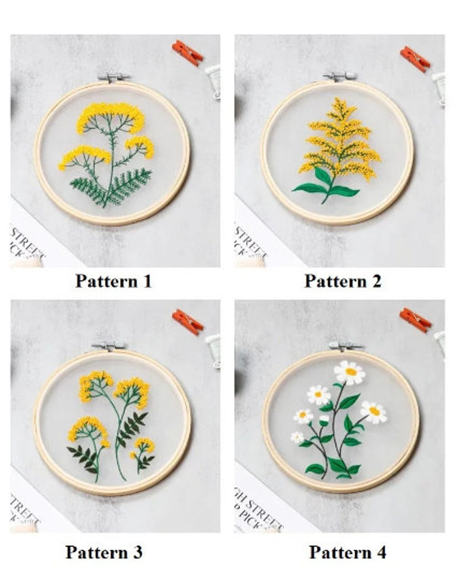 Plant Transparent Embroidery Kit for Beginner Hand Embroidery - Etsy