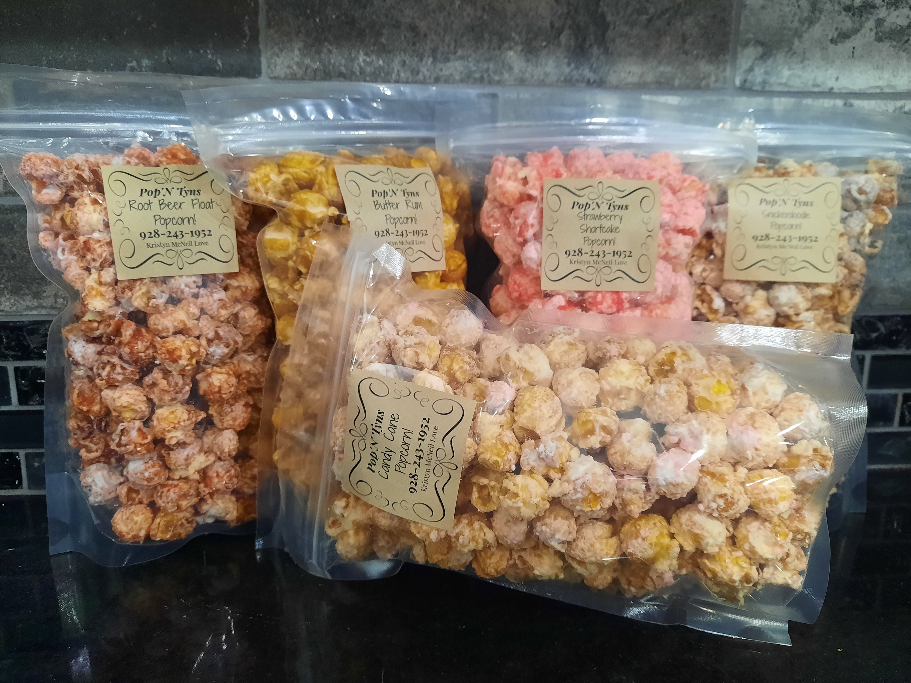 6 Mix and Match Gourmet Popcorn Rich Flavored 6 Small Bags. - Etsy UK