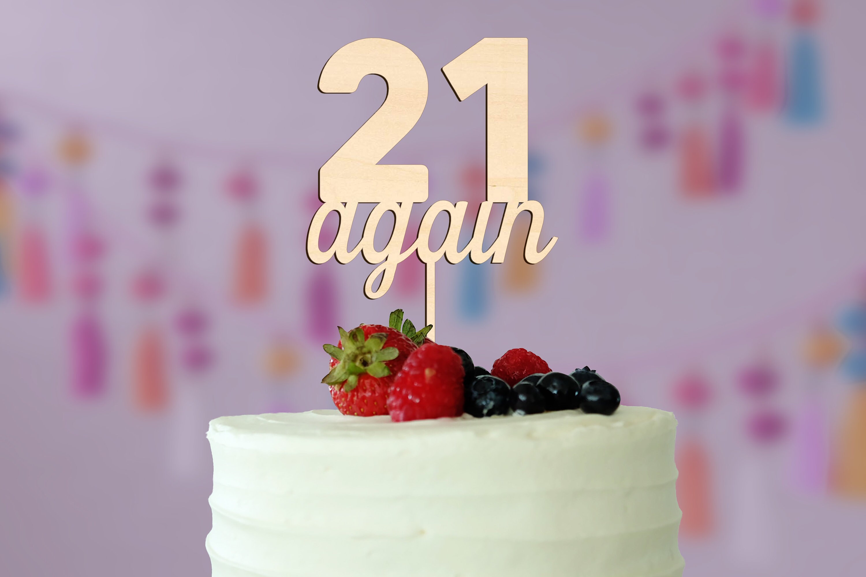 Cake Toppers & Picks Party Supplies Paper & Party Supplies Birthday ...