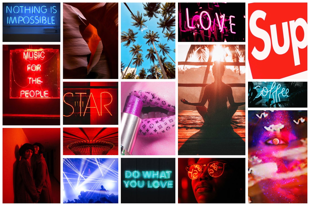 Custom Wall Collage Kit VSCO Kit Includes Custom Name Pic Print, Tezza ...