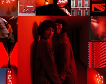 Red VSCO Wall Collage Kit Photo Wall Aesthetic Prints - Etsy