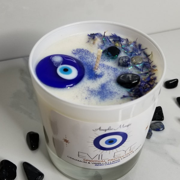 Evil Eye Protection Candle - Etsy