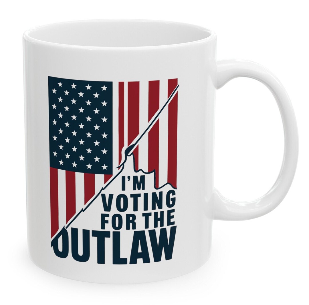 I'm Voting for the Outlaw Trump, Outlaw Mug, Republican Gifts ...
