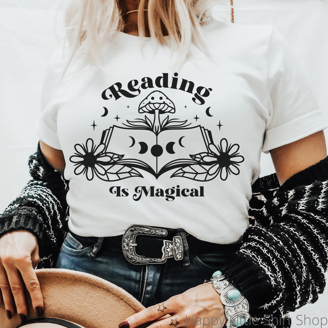 Reading is Magical, Bookish Shirt, Reading Shirt, Poet Shirt ...
