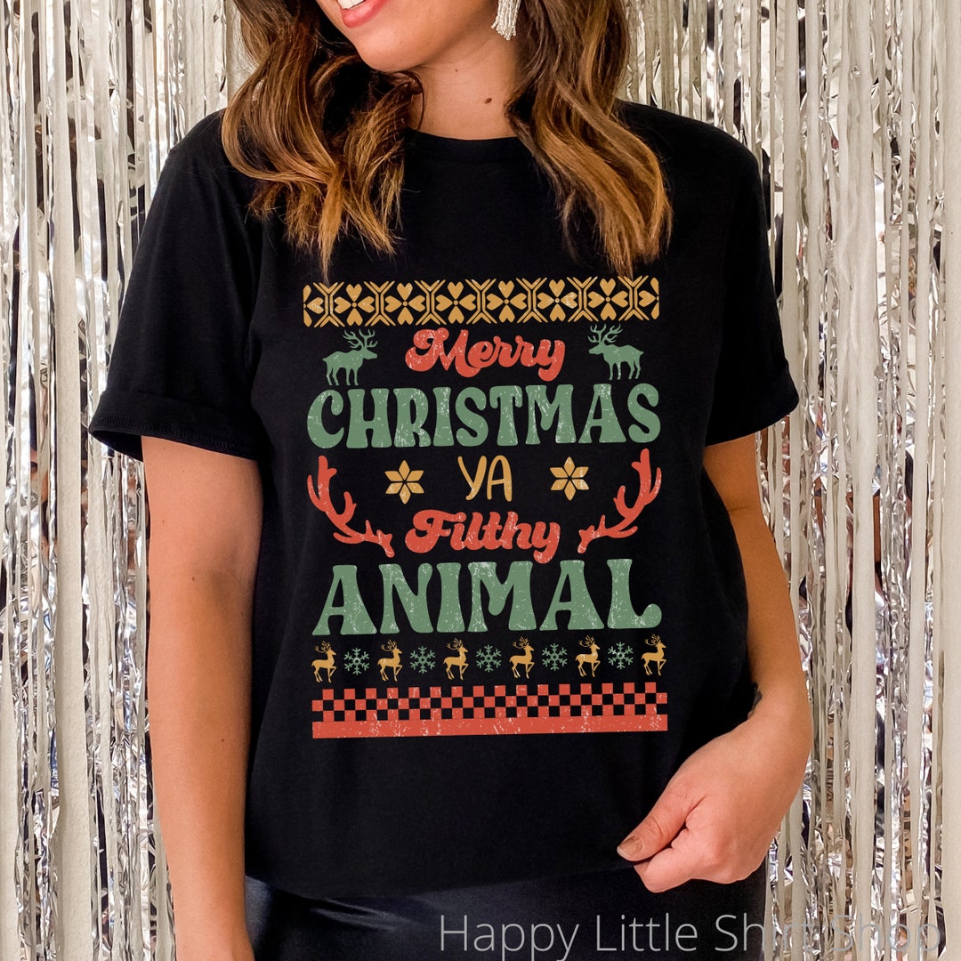 Merry Christmas Ya Filthy Animal Shirt, Home Alone Shirt, Christmas ...