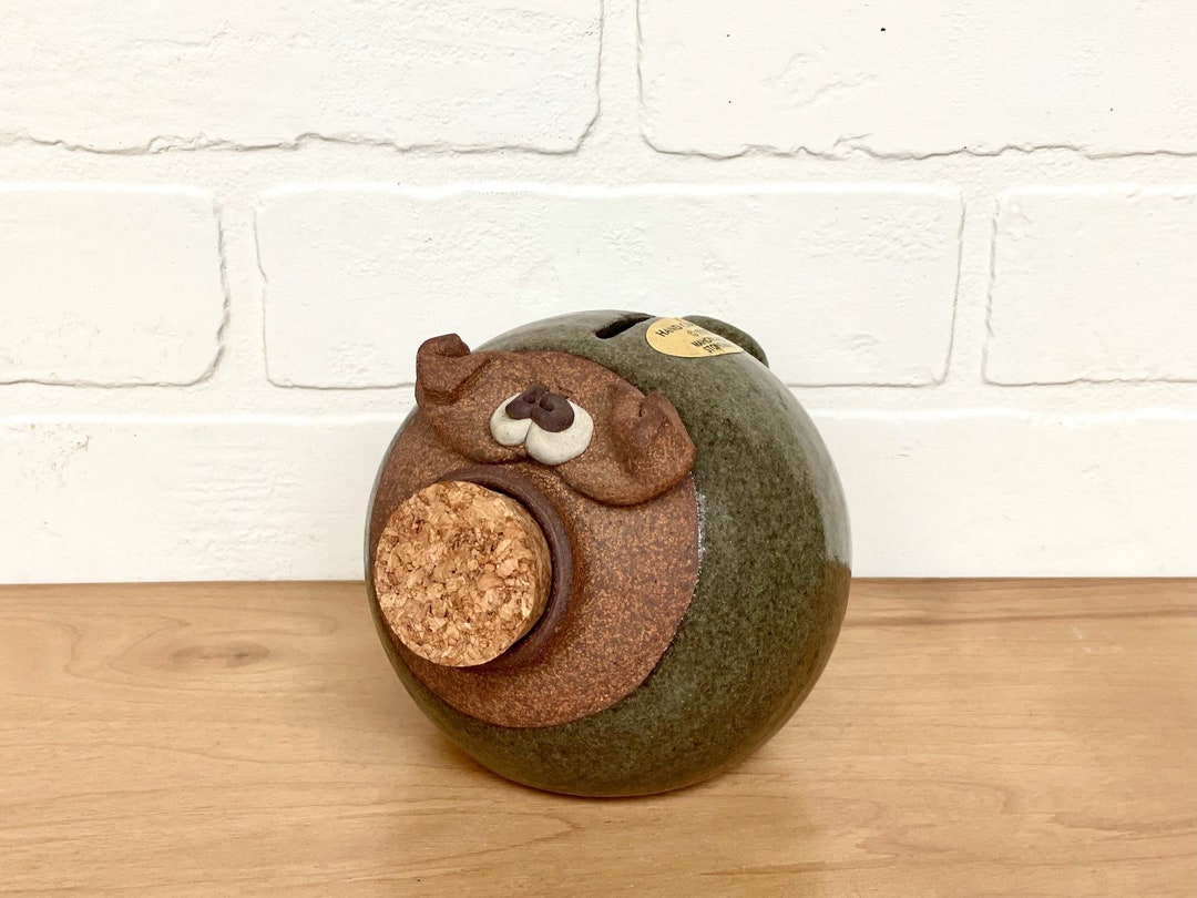 Vintage Mahon Made Handcrafted Stoneware Piggy Bank - Etsy