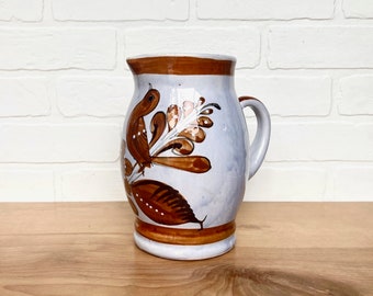 Vintage Tonala Mexican Pottery Blue Bird Pitcher Mexico - Etsy