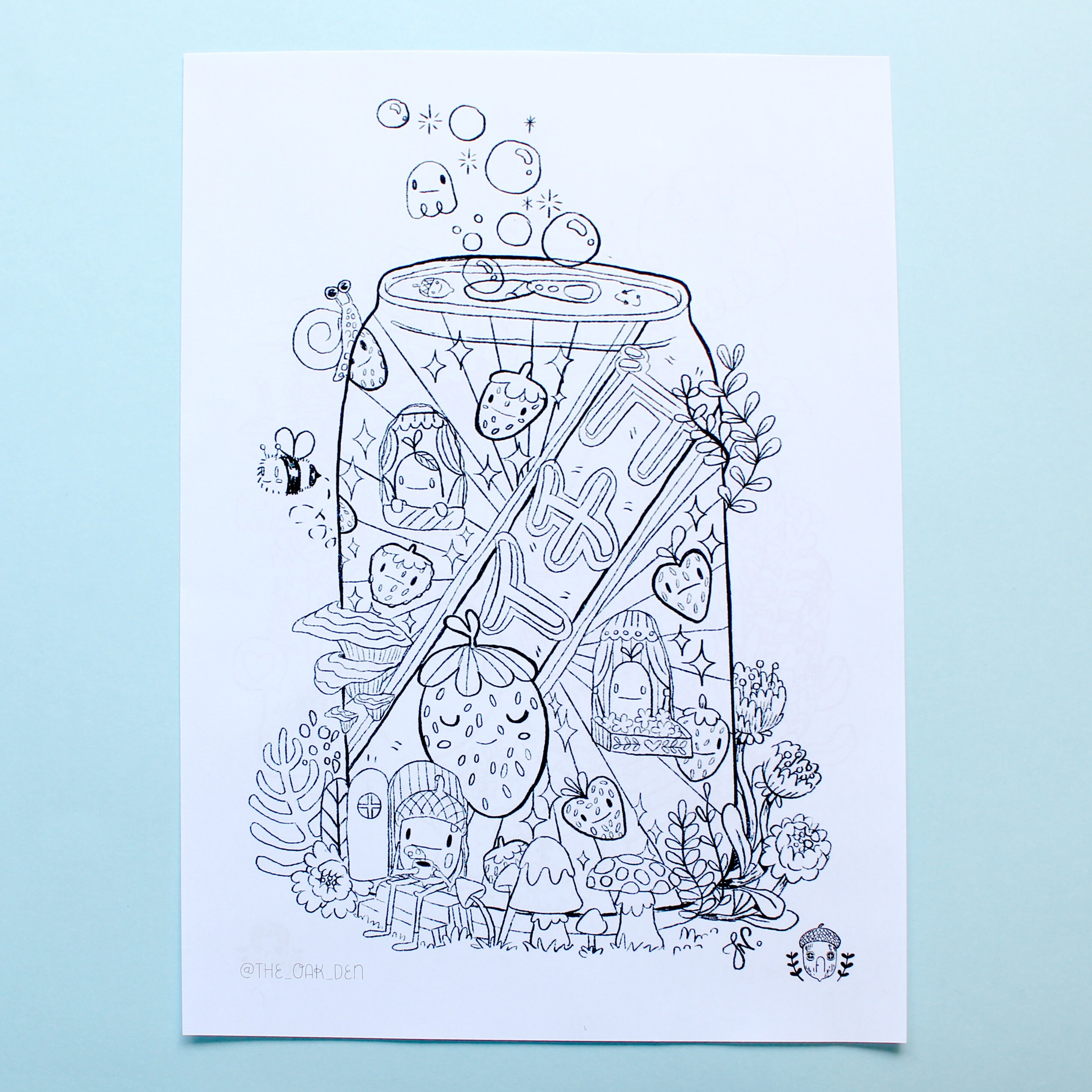 Sodacore Coloring Pages Cottagecore Colouring Pages - Etsy