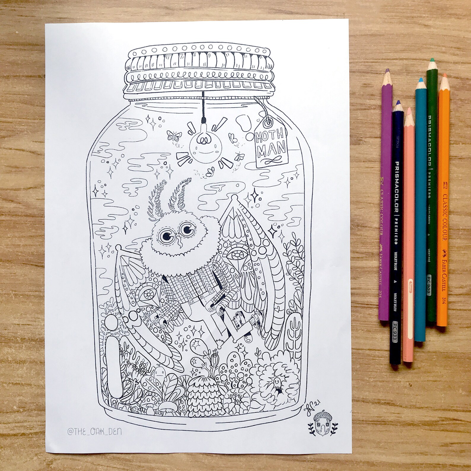 Cryptid Coloring Printable Pages - Mothman, the Loch Ness Monster ...