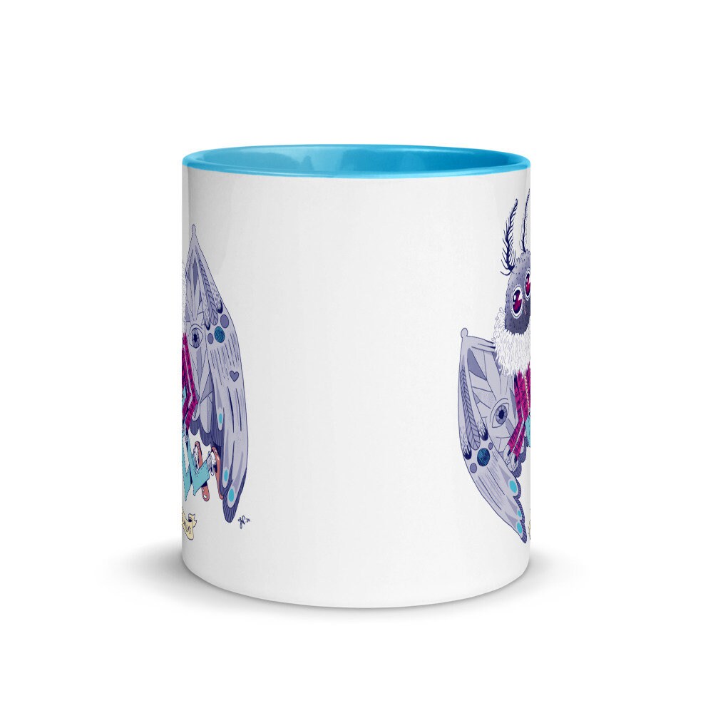 Mothman Cryptid 11oz Mug With Color Inside - Etsy