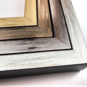 Forged Picture Frames Metal Finish Aluminum Solid Wood Gold Silver ...