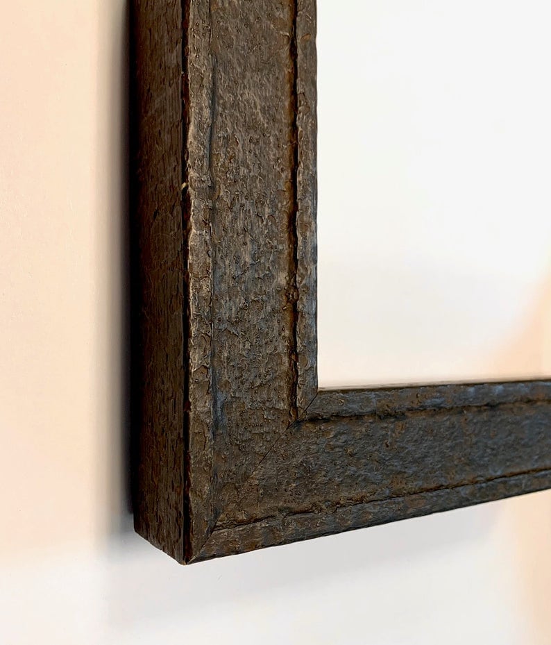 Industrial Mirror Rustic Steel Custom Picture Frame Iron Weathered ...